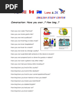 Mixed Tense Conversation Questions | PDF