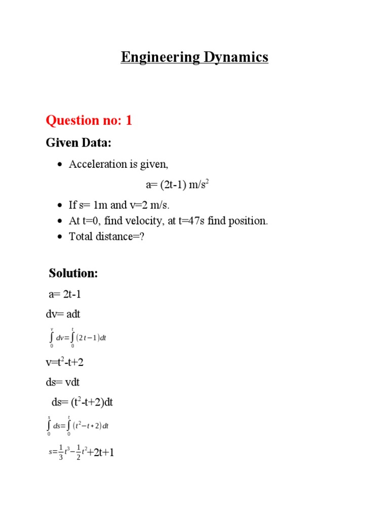 Engineering Dynamics | PDF | Dynamics (Mechanics) | Physical Phenomena