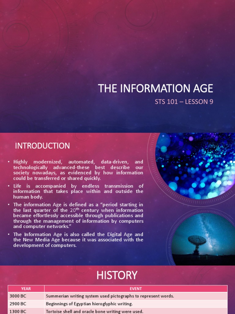 Overview of the Information Age | PDF | Bioinformatics | Websites
