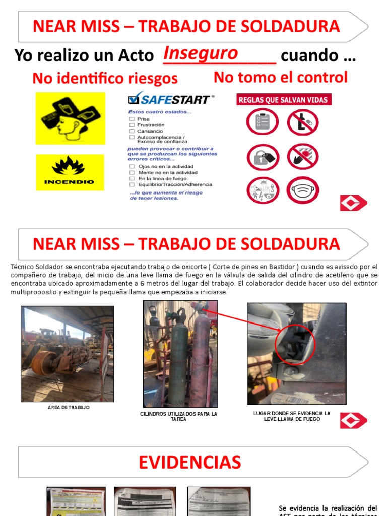 Near Miss Trabajo de Soldadura | PDF