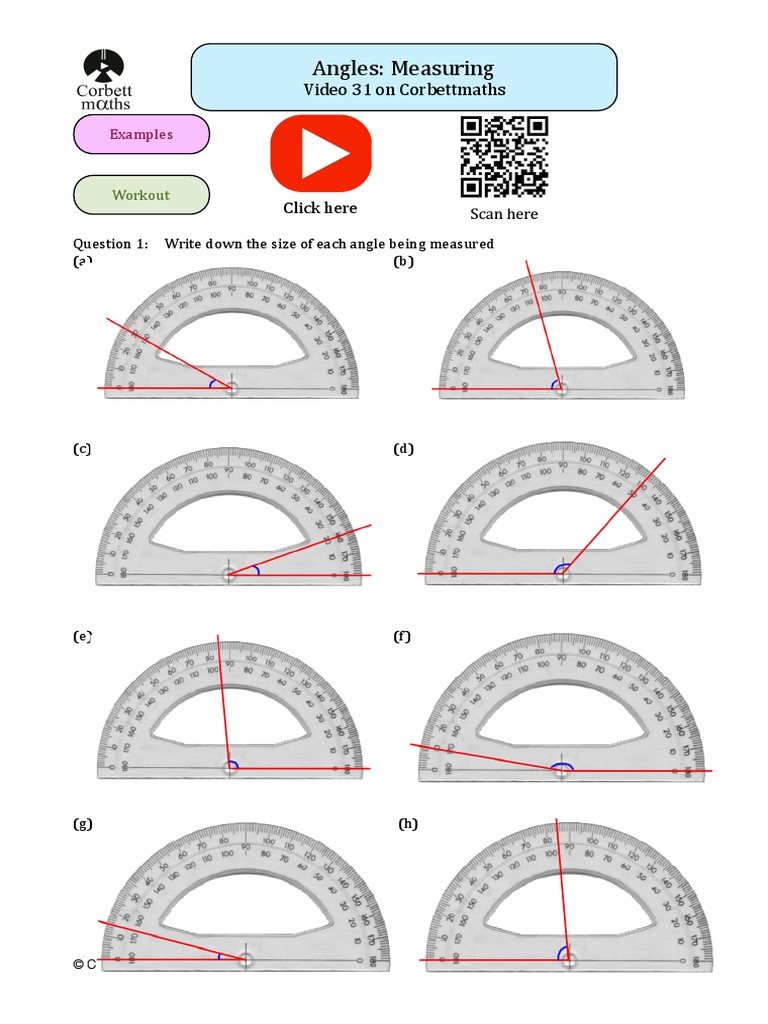 Measuring Angles | Download Free PDF | Angle | Quantity