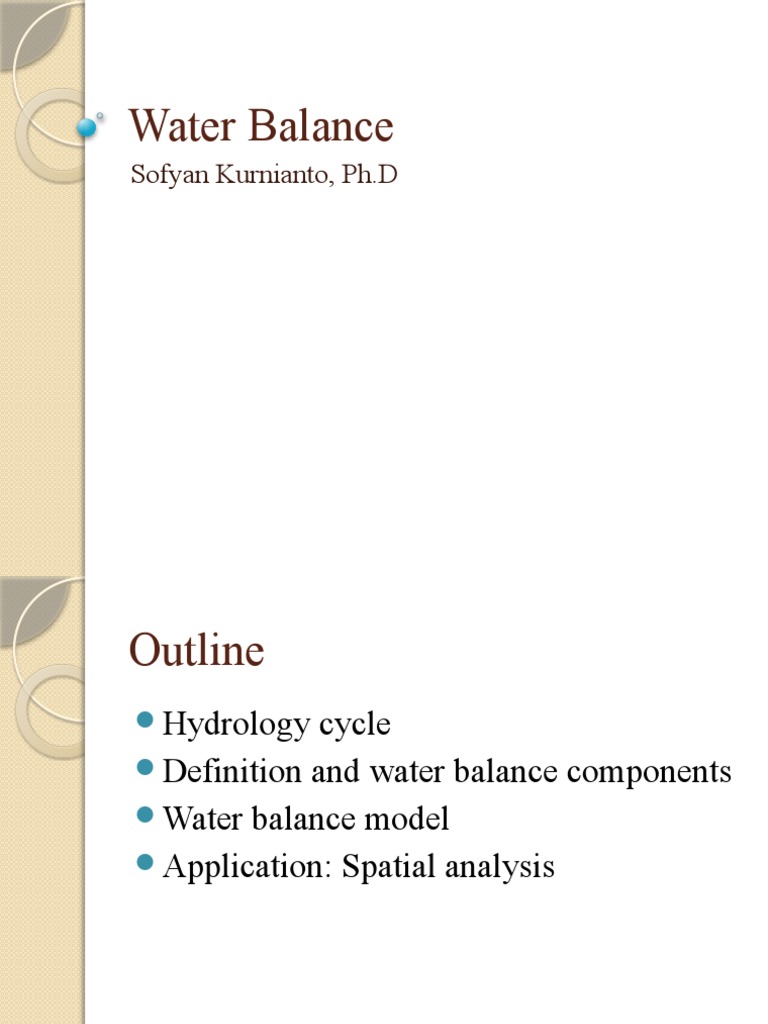 Water Balance in Hydrology Explained | PDF | Evapotranspiration | Climate