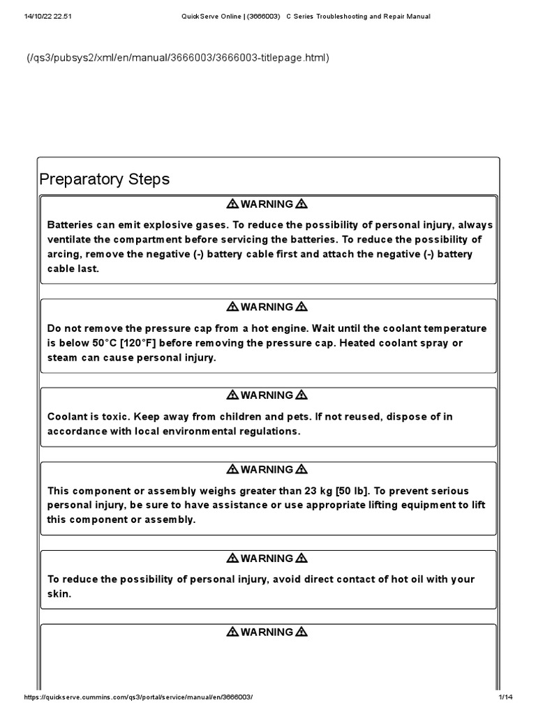 QuickServe Online - (3666003) C Series Troubleshooting and Repair ...