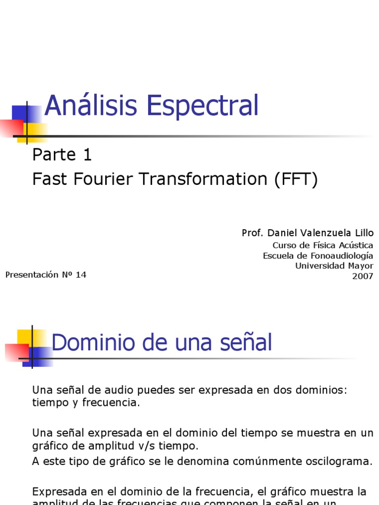 5.1 Análisis Espectral FFT | PDF | Transformada rápida de Fourier ...