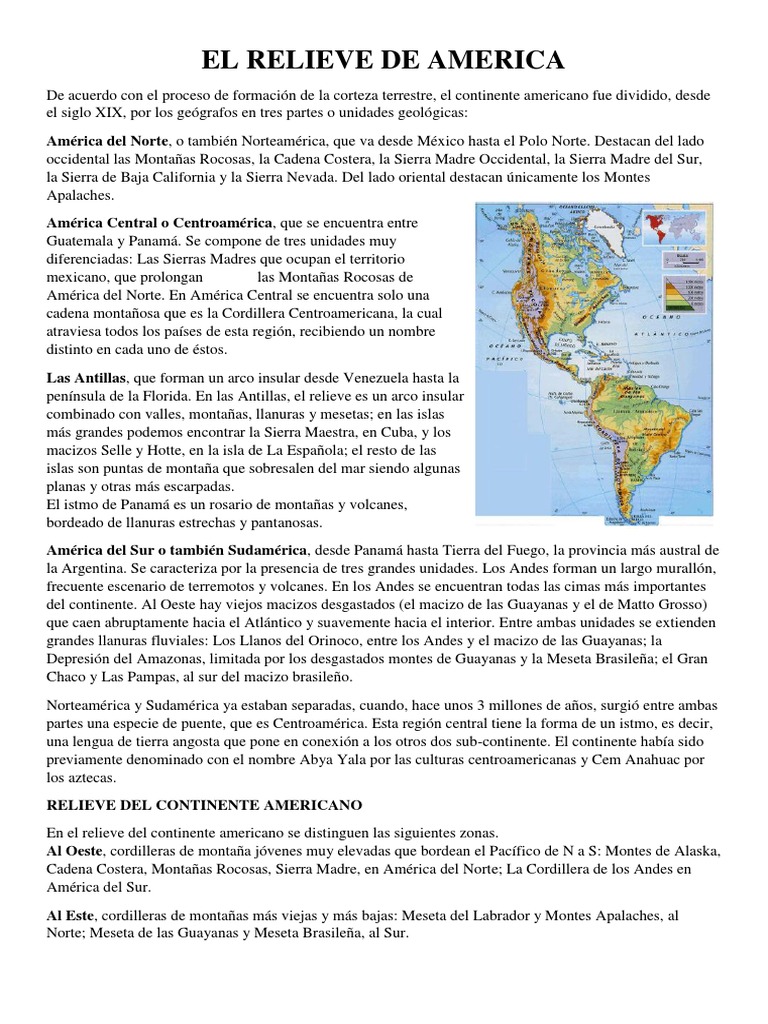 Relieve de America 3 | PDF | Clima | Andes