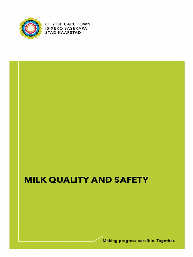 Milk Quality and Safety Final | PDF | Milk | Dairy