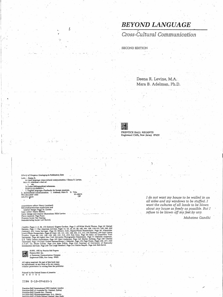 Beyond Language 1993 | PDF