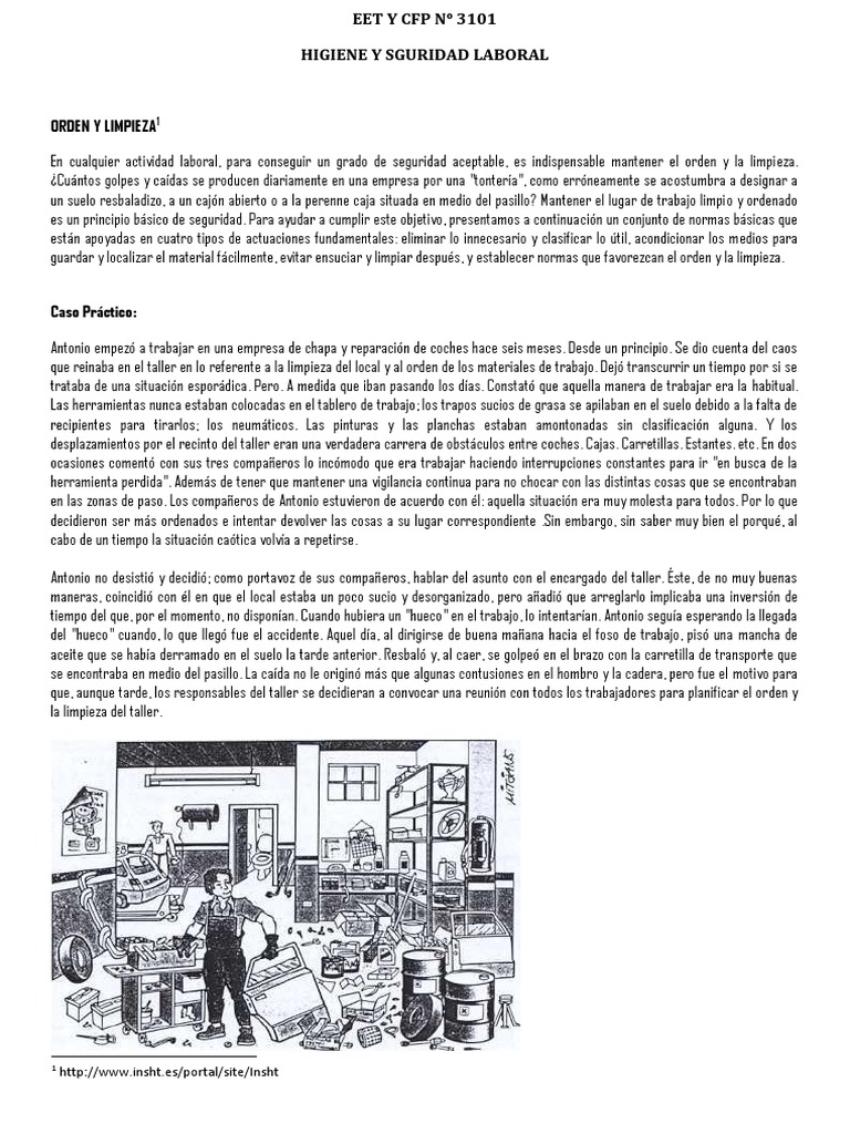 EET 3100 Casos Prácticos (Orden y Limpieza) | PDF