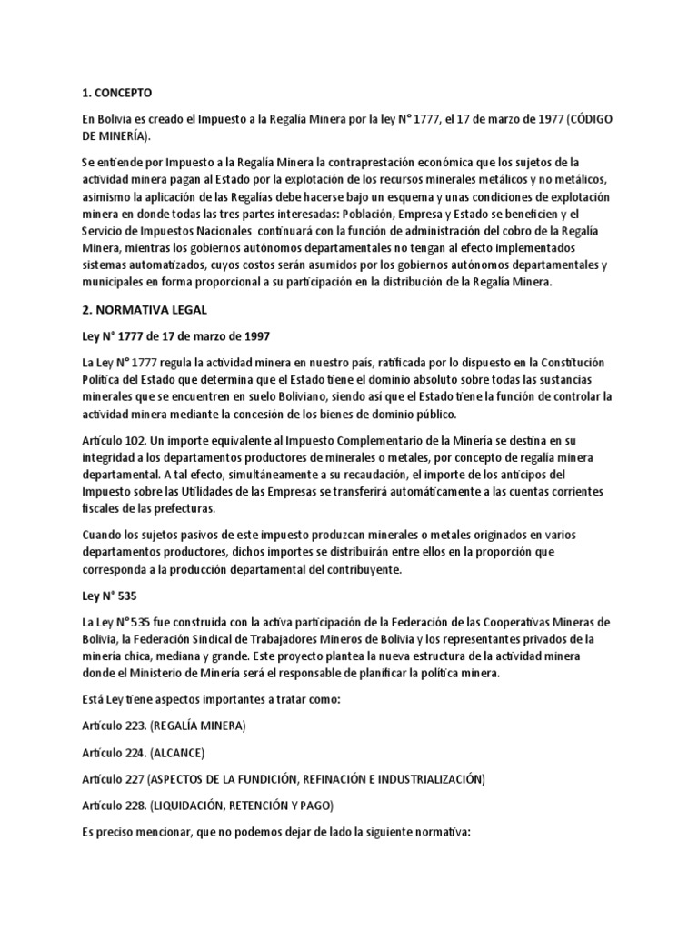 Irm 2 | PDF | Minería | Impuestos