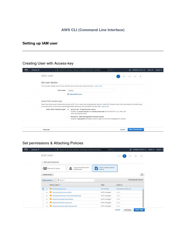 AWS Command Line Interface Part 1 | PDF | Command Line Interface | Amazon Web Services