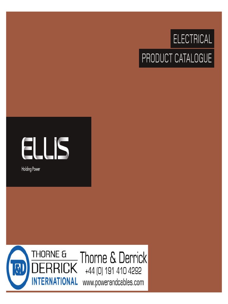 Ellis Patents - HV Cable Cleats Catalogue | PDF | Screw | Galvanization