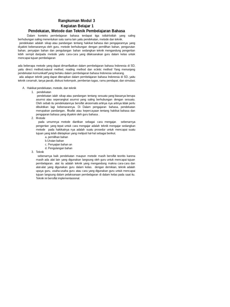 Rangkuman Modul 3 Dan 4 | PDF