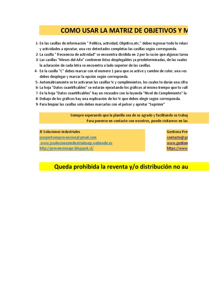 Matriz Objetivos y Metas.v1 | PDF | Residuos | Business