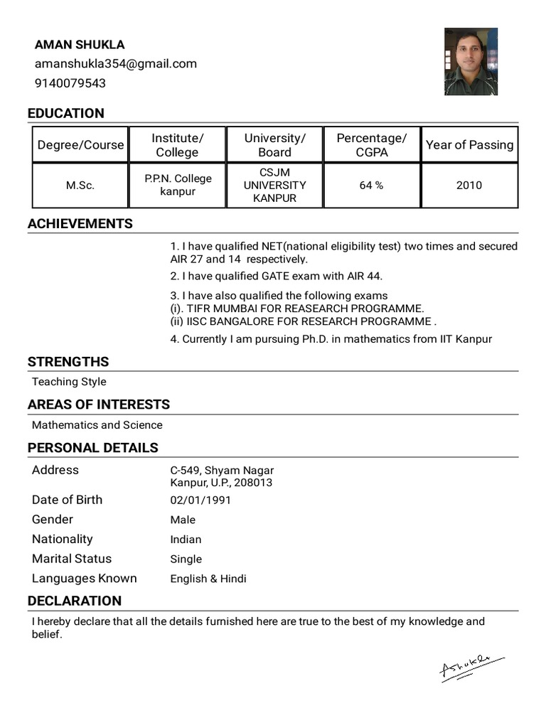 Aman Shukla - Ph.D. Candidate in Mathematics | PDF
