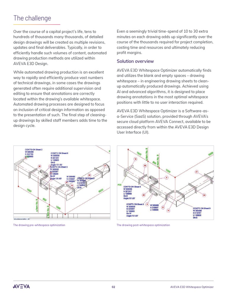 AVEVA™ E3D Whitespace Optimizer | PDF | Cloud Computing | Automation