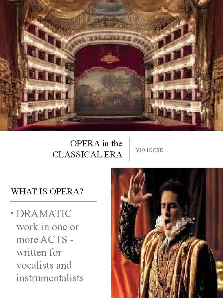 Classical Era Opera Overview | PDF | Opera | Aria