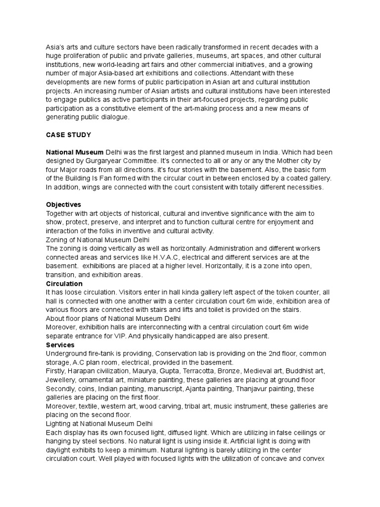 Case Studies On Museums | PDF | The Arts
