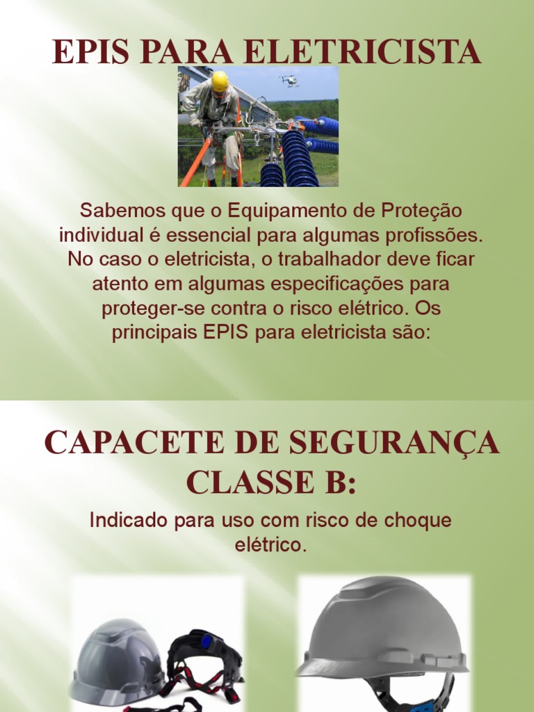 Epis Para Eletricista Pdf