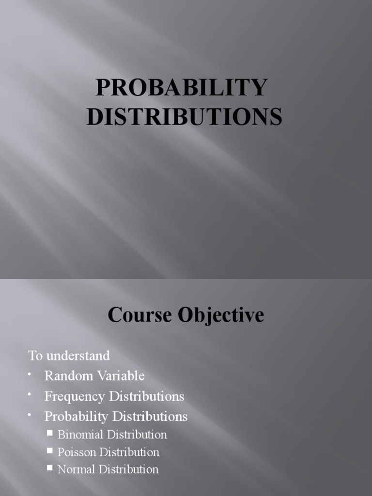 Probability Distributions | PDF | Probability Distribution | Normal ...
