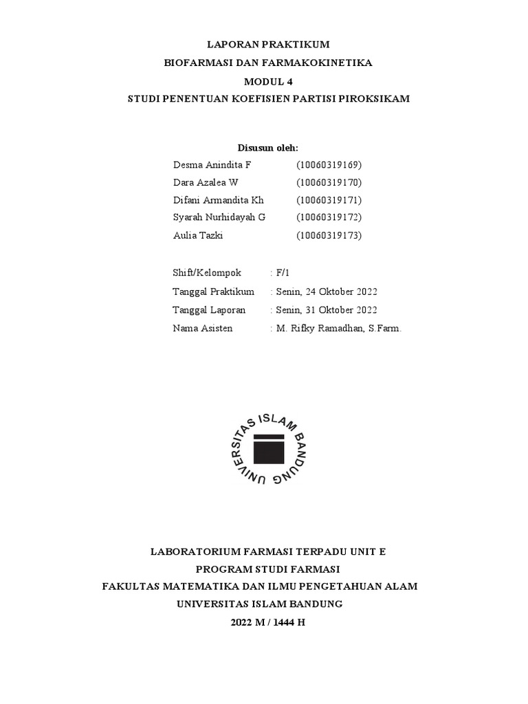 Laporan-Studi Penentuan Koef. Partisi | PDF