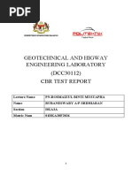CBR Test Report | PDF | Civil Engineering