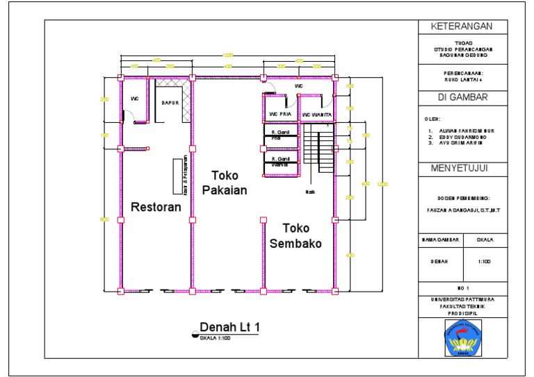 Denah Ruko-Model1 | PDF