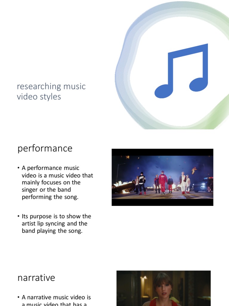 Researching Music Video Styles | PDF