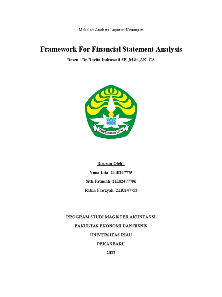 Framework For Financial Statement | PDF