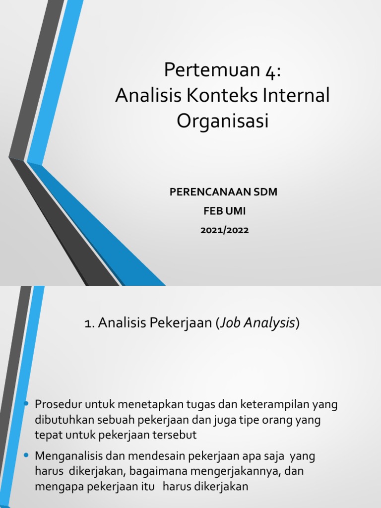 PERTEMUAN 4 Analisis Konteks Internal Organisasi | PDF