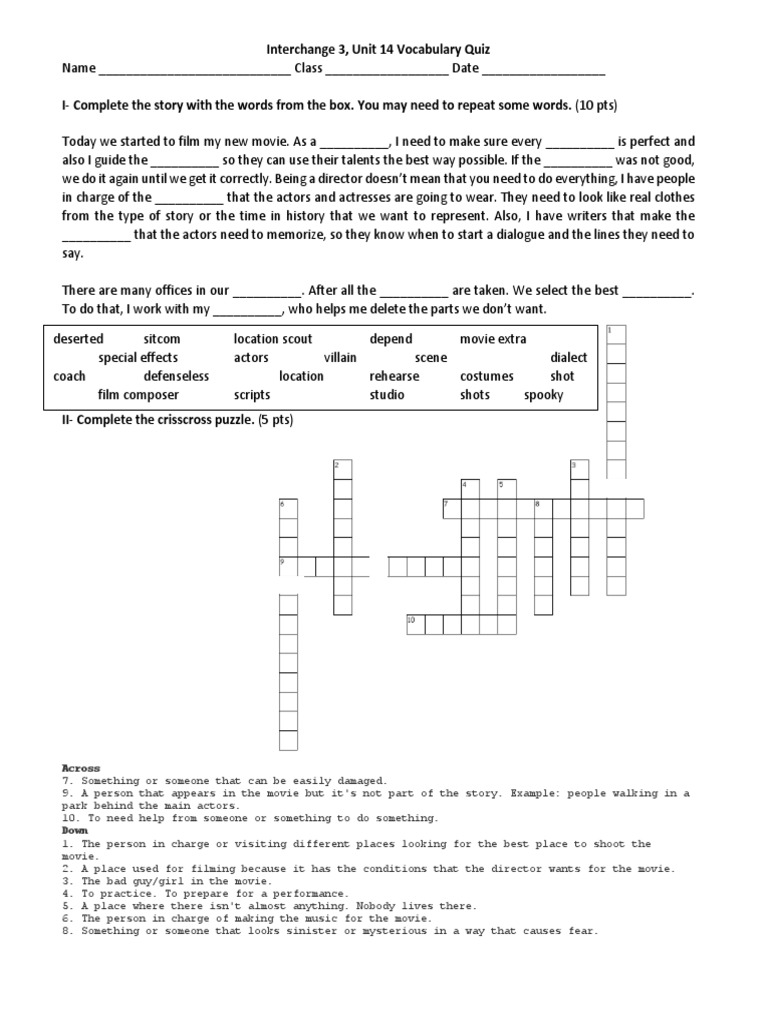 Unit 14 Vocabulary Quiz | PDF