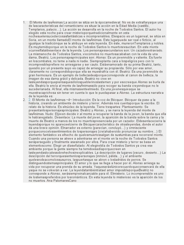 El Monte de Las Animas | PDF