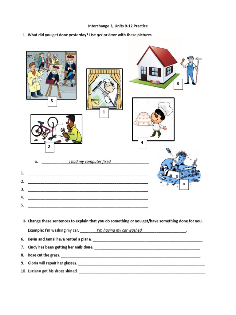 Interchange 3, Units 9-12 Practice | PDF