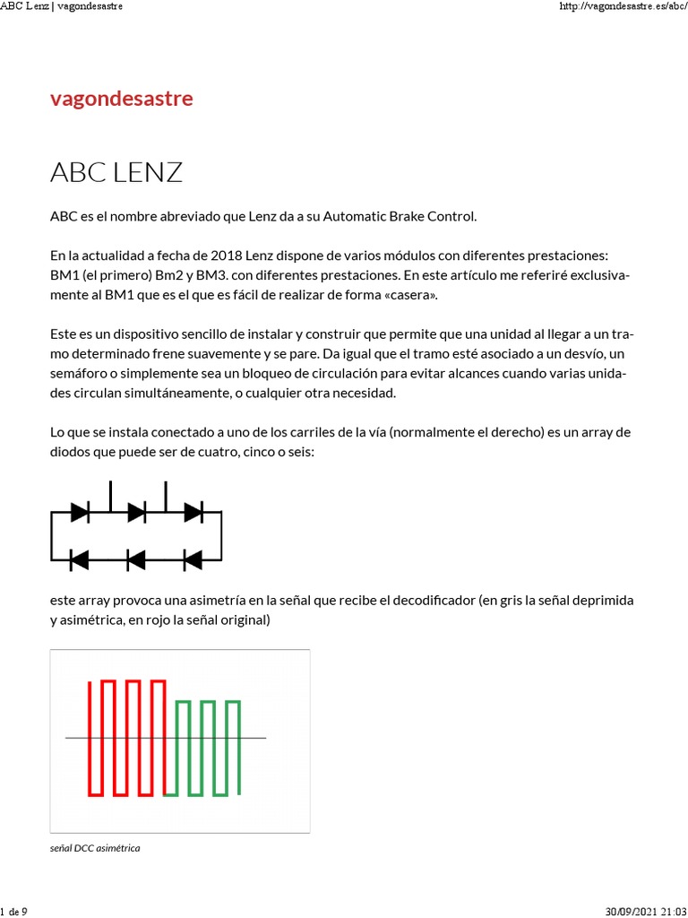 ABC Lenz Vagondesastre | PDF | Relé | Diodo