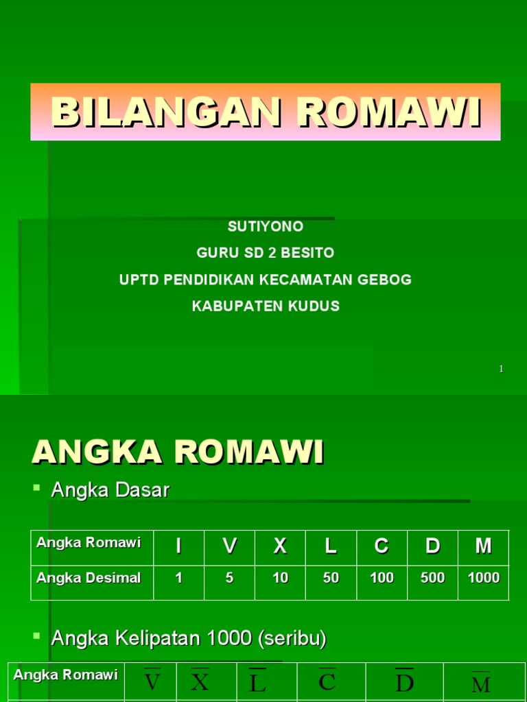 Bilangan Romawi | PDF