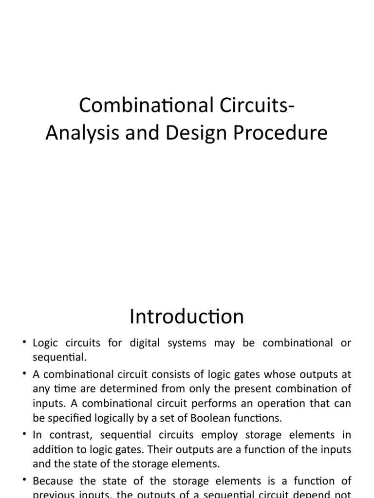 Combinational Circuit Design Guide | PDF | Electronic Circuits | Logic Gate