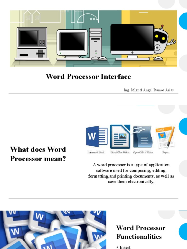 Word Processor Interface | PDF | Word Processor | Window (Computing)