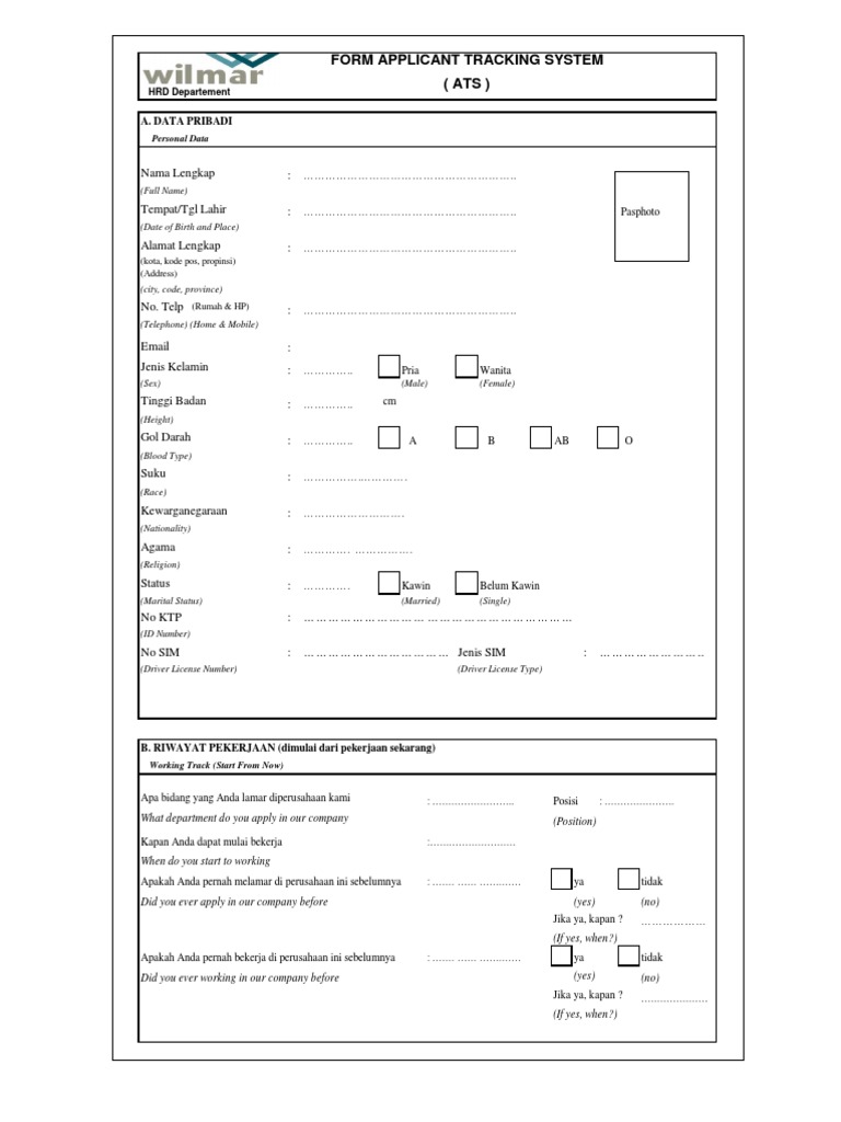Form ATS (New) | PDF