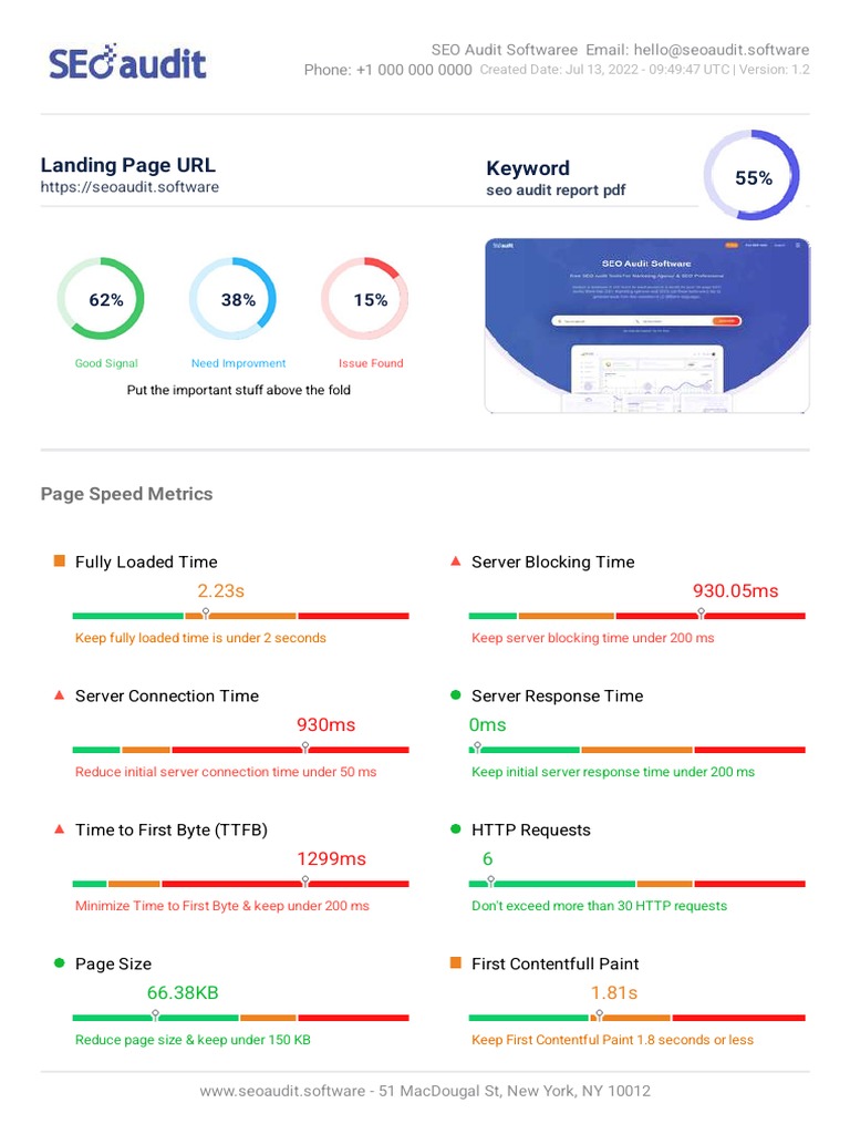 Technical SEO Audit Report Sample | PDF | Search Engine Optimization | Html