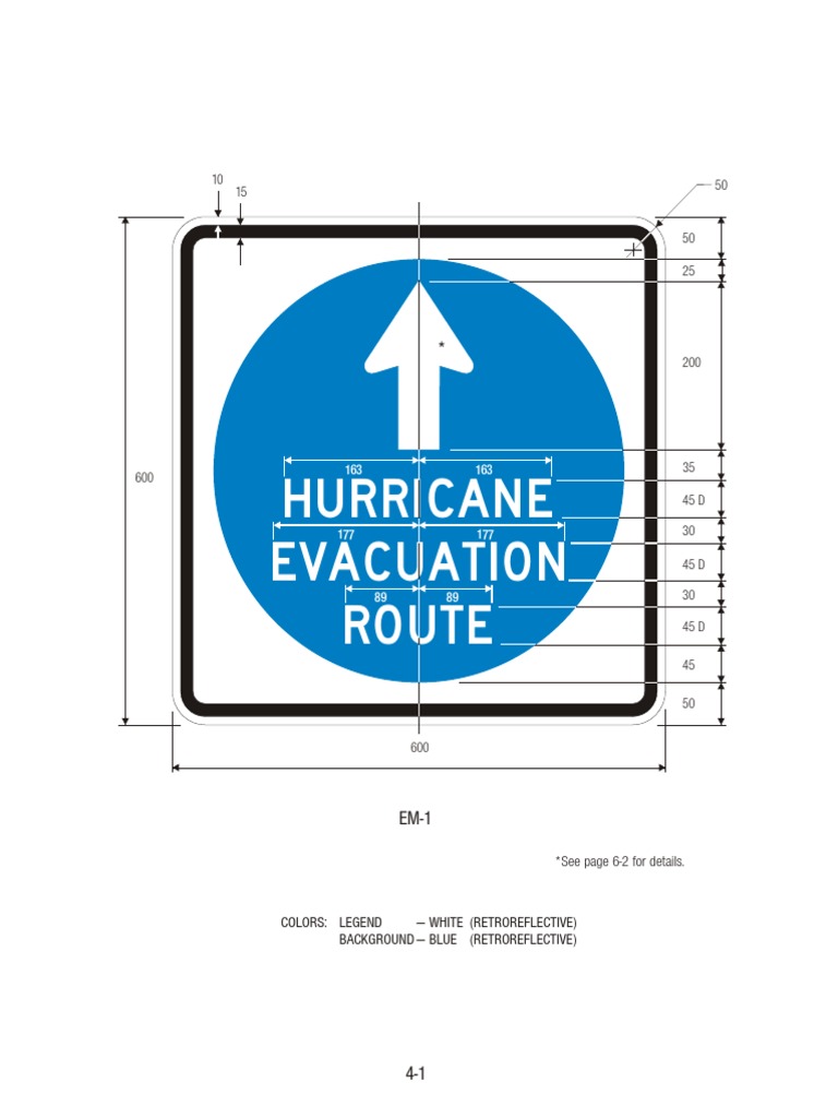 Evacuation Route Hurricane: See Page 6-2 For Details | PDF