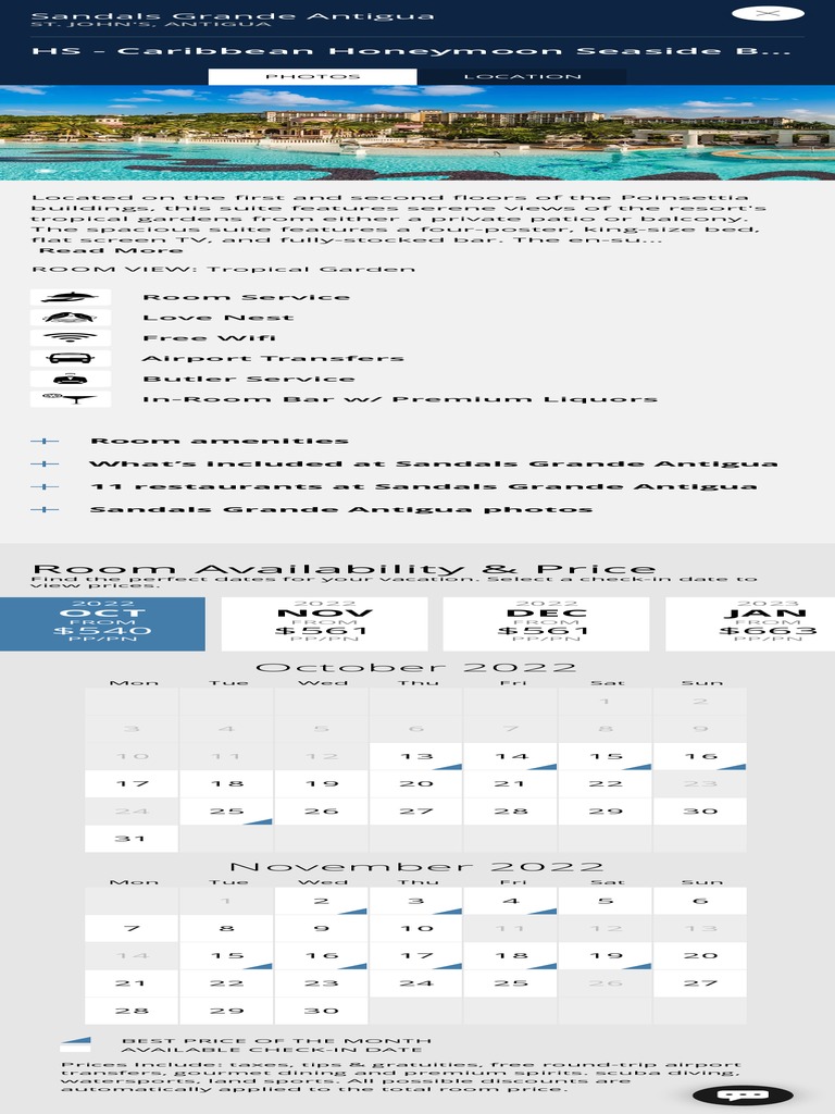 Sandals Resorts Caribbean 5-Star Luxury Included® Resorts | PDF ...