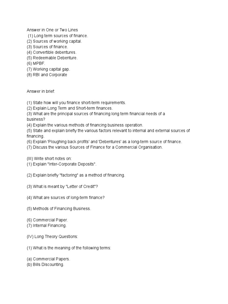 Sports Financial Management Question Bank | PDF