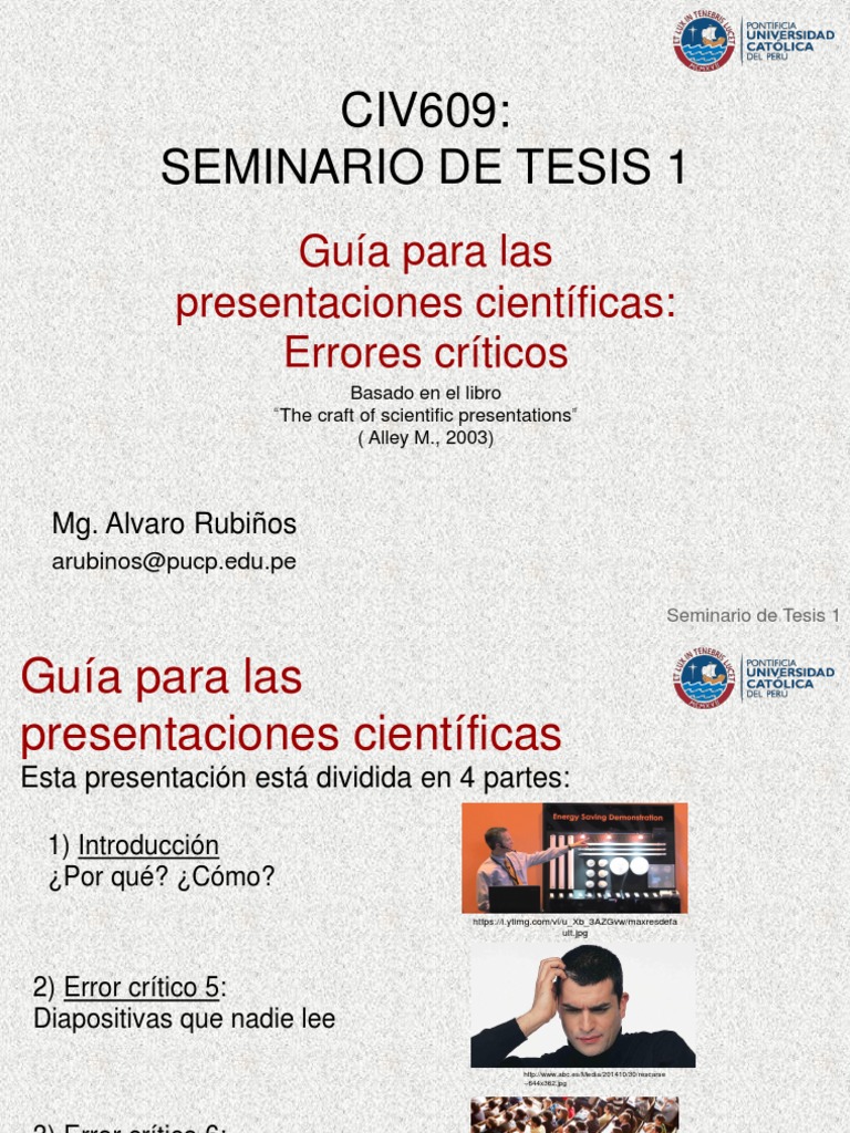CLASE 6 - Guía para Las Presentaciones Científicas | PDF | Informática
