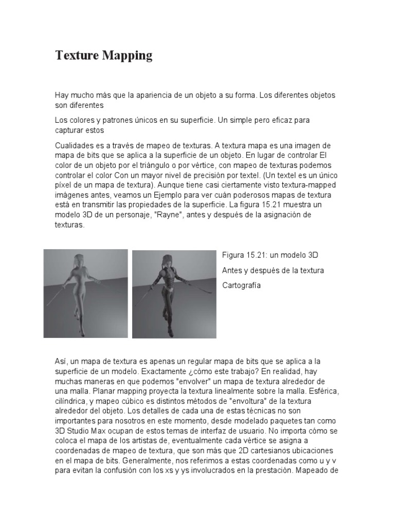 Texture Mapping | PDF | Mapeado de texturas | Mapa Texture Mapping | PDF | Mapeado de texturas | Mapa
