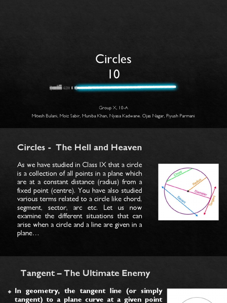 Maths Project PPT Rachita | PDF | Circle | Tangent