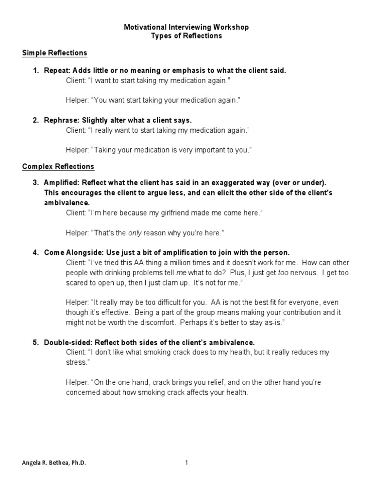 Types of Reflections | Download Free PDF | Emotions | Cognitive Science