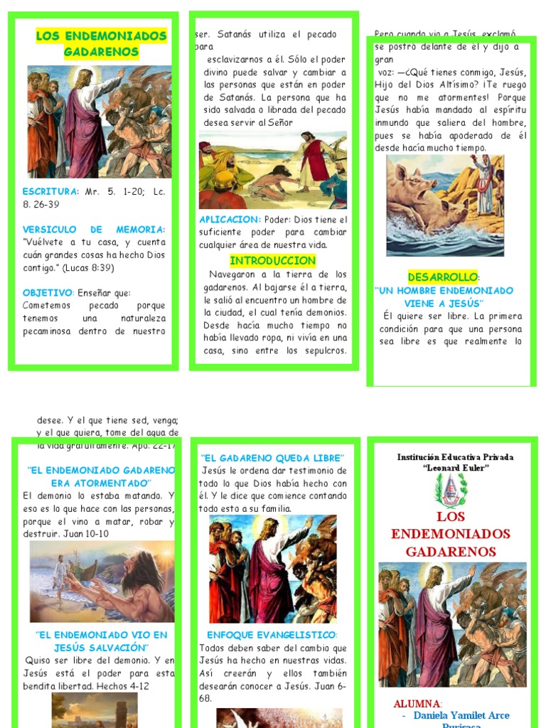 El Endemoniado Gadareno: Historia y Lecciones | PDF | Jesús | Pecado