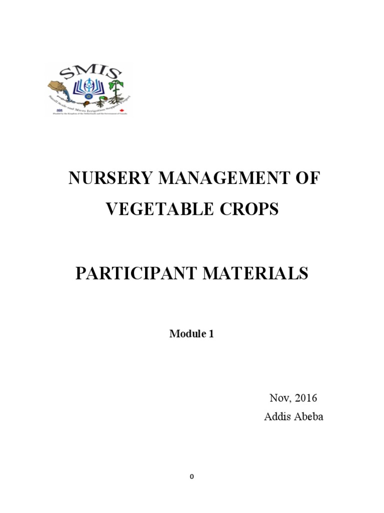 204 ORO - Nursery Management Participant Material Module 1 | PDF ...