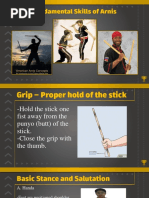 Arnis PPT 1 | PDF | Foot | Combat Sports