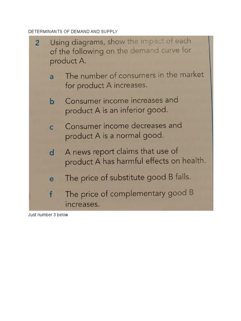 Determinants of Demand and Supply | PDF