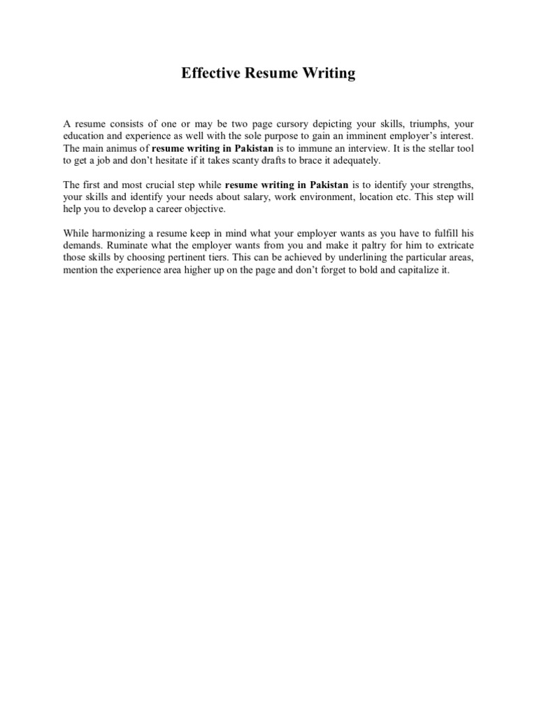 Resume Writing Articles | PDF | Résumé